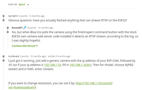 Is Onvif Possible Issue Bkeevil Esp Cam Github