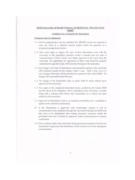 Dissertation Guidelines 17 18 Pdf