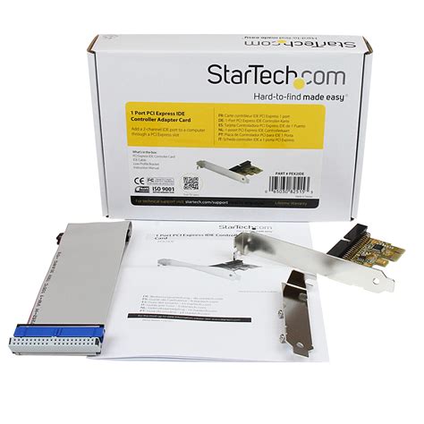 Startech Com Port Pci Express Ide Controller Adapter Card Storage Controller Ata