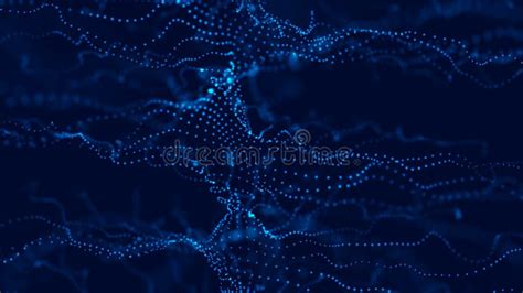 Wave 3d Big Data Visualization Data Technology Background Abstract Background 3d Rendering