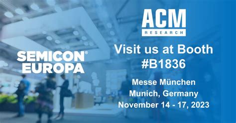 Semiconeuropa Acmresearch Waferpackaging Ecp Acm Research Inc