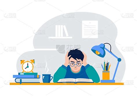 学生，学生在学习过程中素材 花瓣网