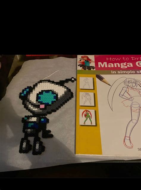 Gir From Invader Zim Perler Beads Etsy