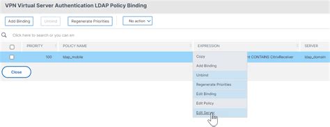 Restrict Access To Netscaler Gateway For Members Of One Active Directory Group