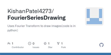 Github Kishanpatel4273fourierseriesdrawing Uses Fourier Transform To Draw Imagescode Is In