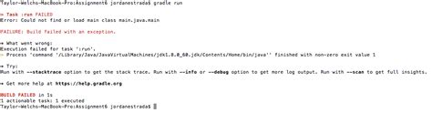 Java Execution Failed For Task Run Process Commandfinished With Non Zero Exit Value