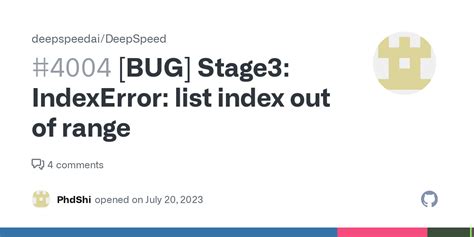 Bug Stage3 Indexerror List Index Out Of Range · Issue 4004