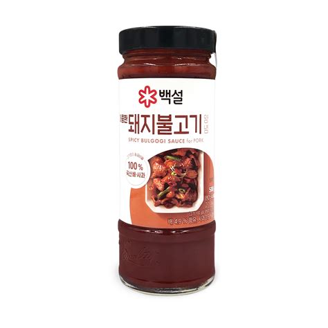 Cj Beksul Spicy Bbq Bulgogi Sauce For Pork M 韓國辣燒烤豬肉醬 中 500g
