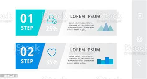 벡터 현대 인포 그래픽 평면 템플릿 레이블 두 다이어그램 그래프 프리젠 테이션 2 가지 옵션 사각형이있는 비즈니스 개념 콘텐츠에 대한 빈 공간 단계 타임 라인 워크플로