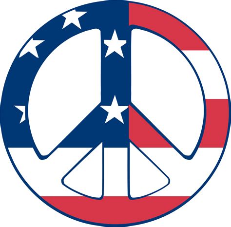 Us Flag Peace Sign Svg Peace Sign American Flag Png Clipart Full Size Clipart 5229200