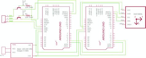 Color Digital Compass Node Schematic Download Scientific Diagram