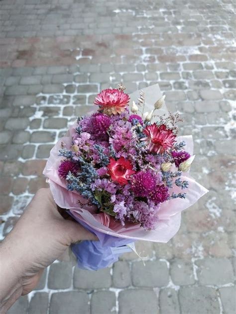 Подарочный букетик из сухоцветов в розовой гамме Лавандовый домик Евпатория