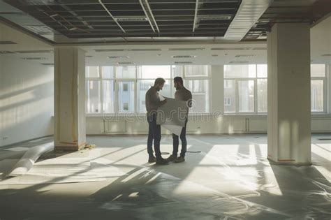 Engineer Analyzing On Blueprint Meeting For Project Working With