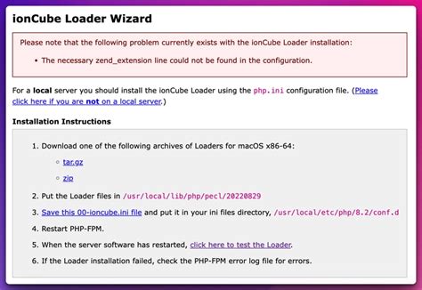 How To Install Ioncube Loader With Laravel Valet On Macos Intel Dev