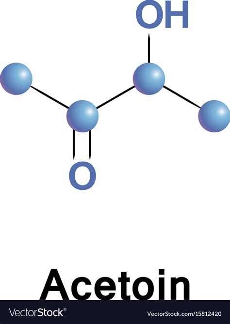 Acetoin Acetyl Methyl Carbinol Royalty Free Vector Image