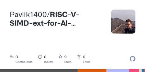 Github Pavlik1400risc V Simd Ext For Ai Workload