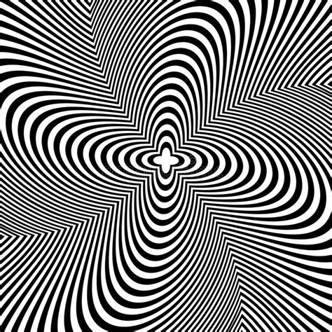 Radial Rotating Lines Abstract Geometric Circular Pattern Stock Vector Illustration Of Effect