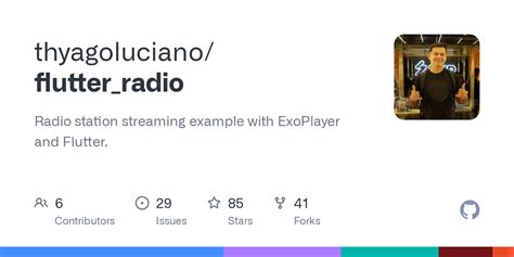 Github Thyagolucianoflutterradio Radio Station Streaming Example With Exoplayer And Flutter