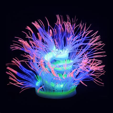 Wishlotus Fish Tank Coral Ornaments Artificial Soft