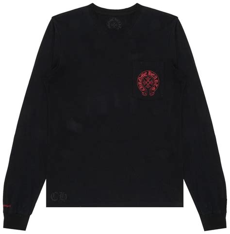 Buy Chrome Hearts Staff Long Sleeve Tee Red 1383 100000103slst Red