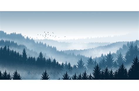 Papier Peint Paysage Forêt