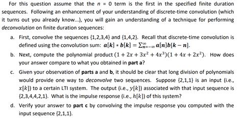Solved For This Question Assume That The N0 Term Is The