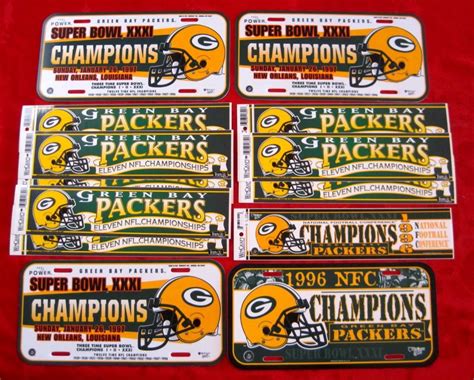 Green Bay Packers License Plates And Bumper Stickers