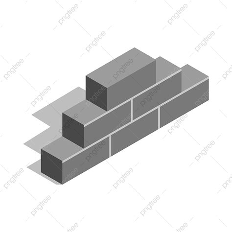 흰색 배경에 고립 된 아이소 메트릭 3d 스타일에서 벽돌 쌓기 아이콘 벡터 배경 구조 Png 일러스트 및 벡터 에 대한 무료 다운로드 Pngtree