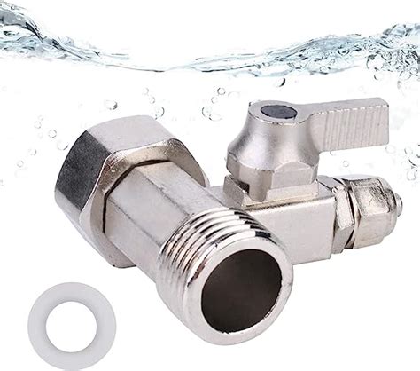 T Stück 1 2 Wasseranschluss Adapter Schlauch Wasseranschluß Absperrventil Adapter Zum Anschluss