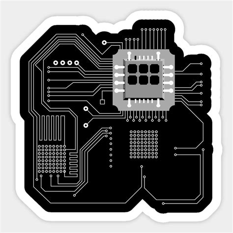 Computer Chip Cpu Heart Computer Geek Sticker Computer Processor
