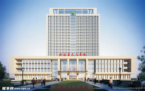 郎溪县人民医院门诊大楼设计图 商务场景 商务金融 设计图库 昵图网