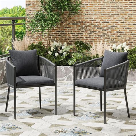 Farini Outdoor Furniture Set For 2 Outdoor Dining Set Patio Chairs 2