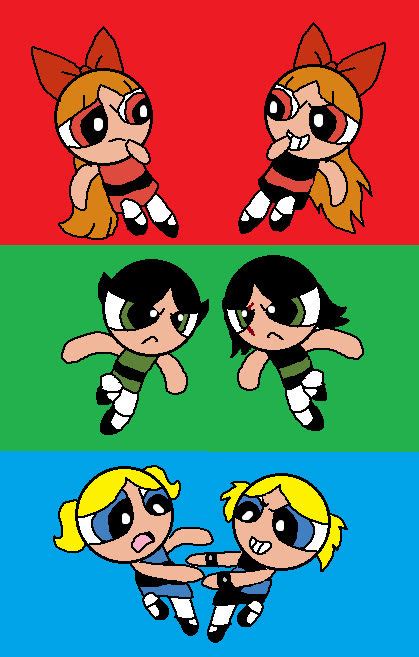 Ppg Meets Their Dark Selves By Kirathememequeen On Deviantart