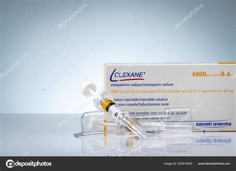 Chonburi Thailand October 2018 Clexane Syringes Solution Injection Pre Filled Stock Editorial