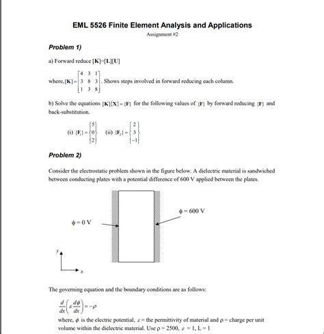 Eml 5526 Finite Element Analysis And Applications