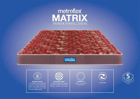 Thickness 6 Inches Size Single Metroflex Matrix Mattress At ₹ 9514 In