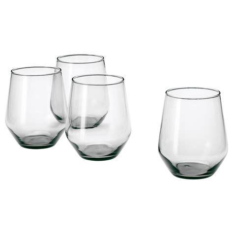 Ikea Ivrig Glass Gray The Glass Has A Large Round Bowl Which