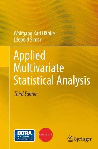 خرید و قیمت دانلود کتاب Applied Multivariate Statistical Analysis 3rd Edition ترب