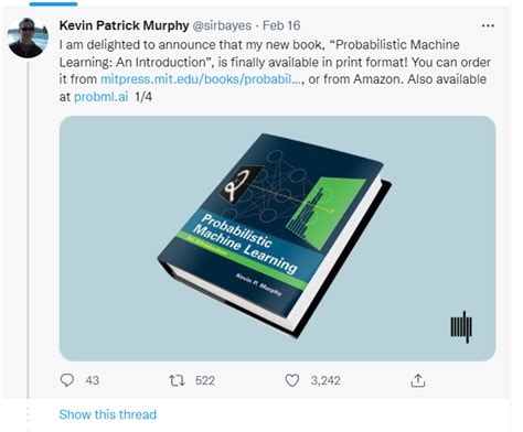 《概率机器学习导论》2022版正式发布，谷歌大牛kevinmurphy最新853页pdf巨作 知乎