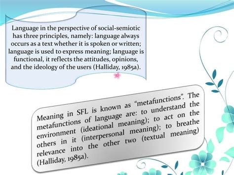 Systemic Functional Linguistics Pptx