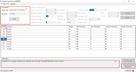 Captouch Test Tool — Ameba Iot Docs Documentation