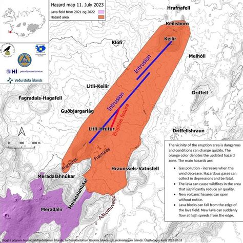Eyjafjallajokull Volcano Map