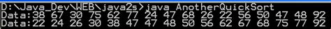 quick sort with median of three partitioning sort search collections data structure java