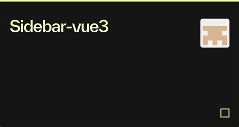 Sidebar Vue3 Codesandbox Sidebar Vue3 Codesandbox