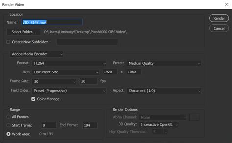 can t render video in photoshop v 22 3 on windows adobe support