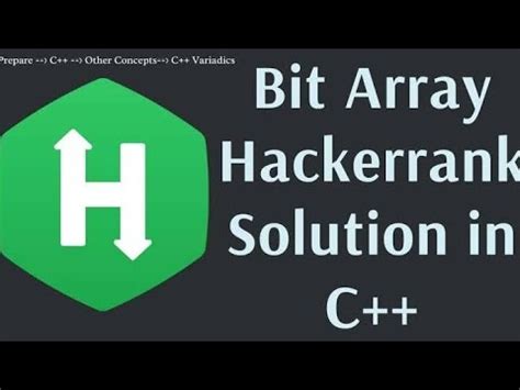 Bit Array Question Hackerrank Difficult Problems Solving Series