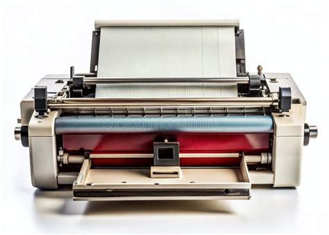 A Glimpse Into The Past Vintage Dot Matrix Printer A Testament To Retro Computing Technology And