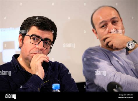 Iranian Directors Majid Barzegar Left And Mohammadreza Farzad Attend A Panel Discussion Within