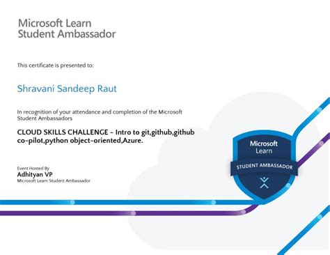 Shravani Raut On Linkedin Cloud Azure Pythonprogramming Git