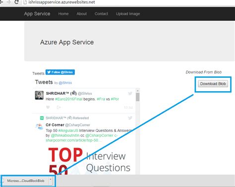 Upload Download And Delete Blob Files In Azure Storage